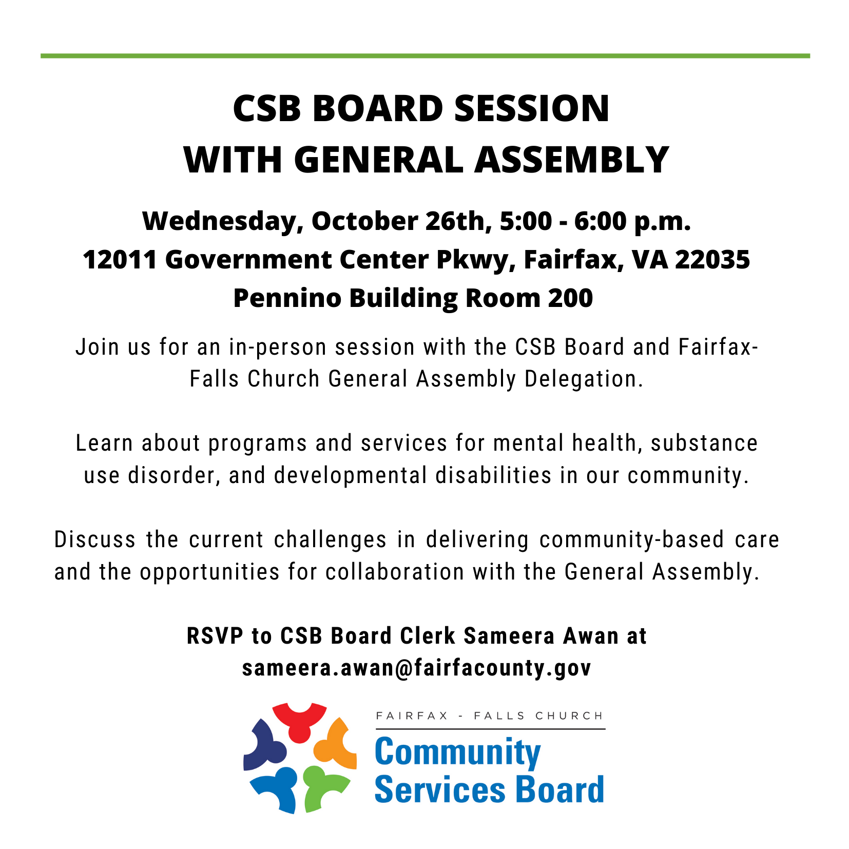 CSB Board Meeting Materials | Community Services Board