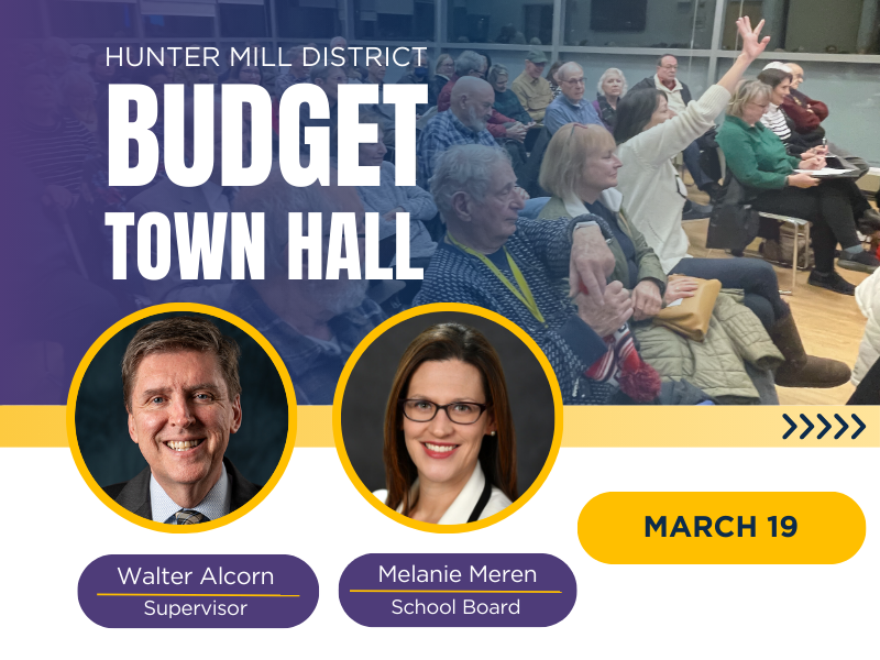 Budget Town Hall March 19 | Board of Supervisors - Huntermill