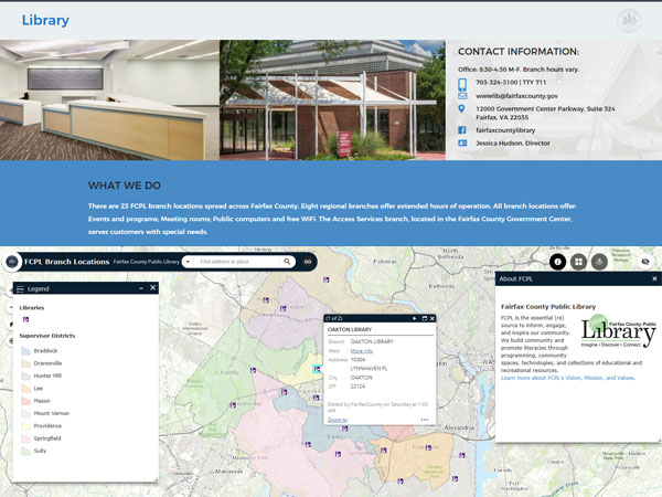 Fairfax County GIS and Mapping Services Homepage | GIS and Mapping Services