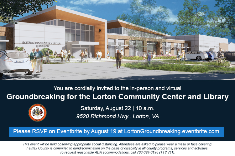 Groundbreaking: Lorton Community Center and Library | Board of ...