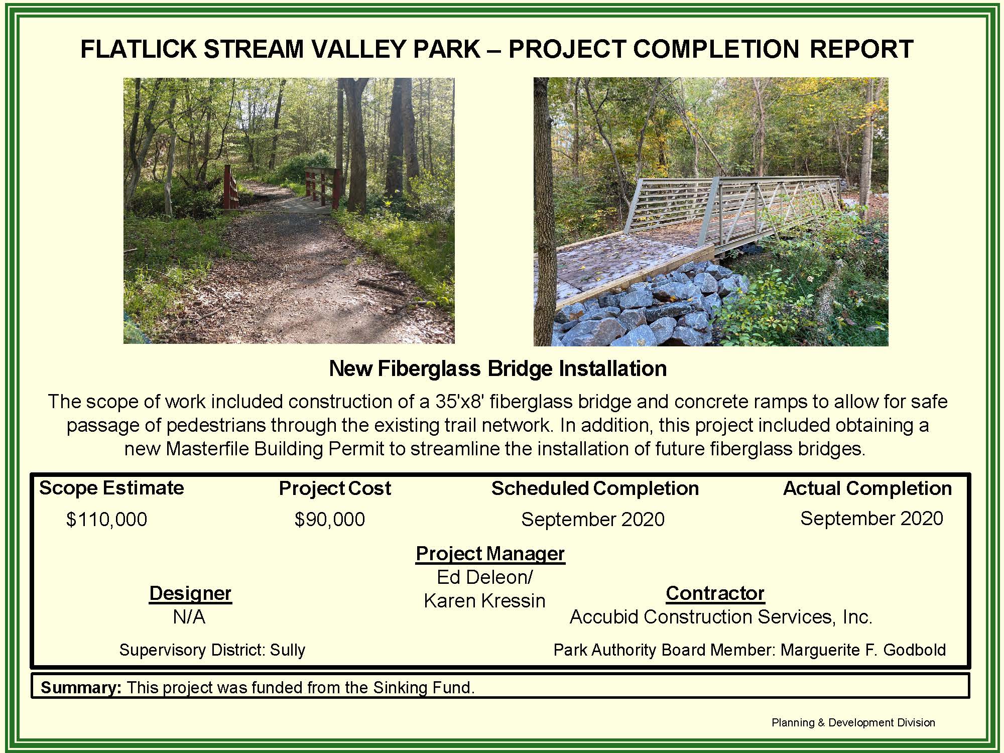 Sully District Projects | Park Authority