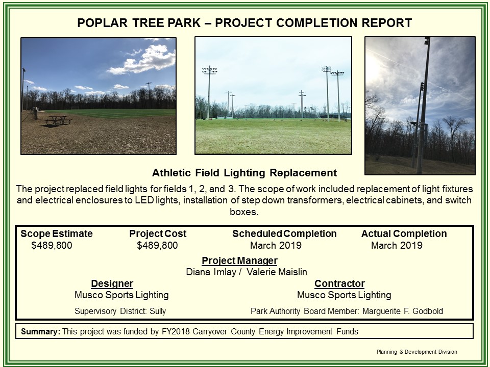 Sully District Projects | Park Authority