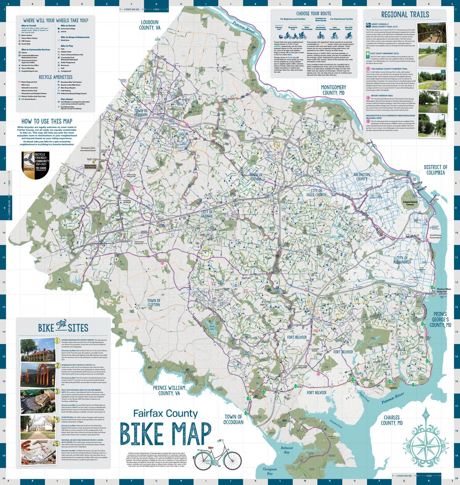 Fairfax County Bicycle Map | Transportation